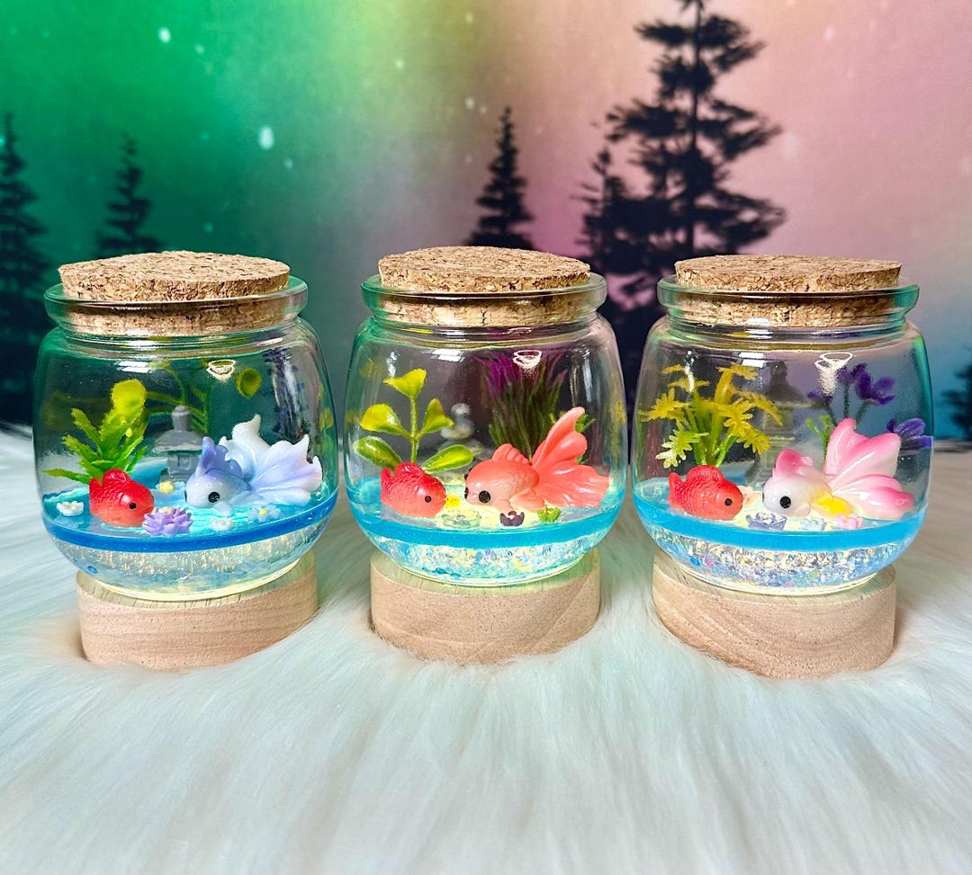 Light-up Goldfish Terrarium Lamp Re-stocked 12/8. the Original Tiny ...