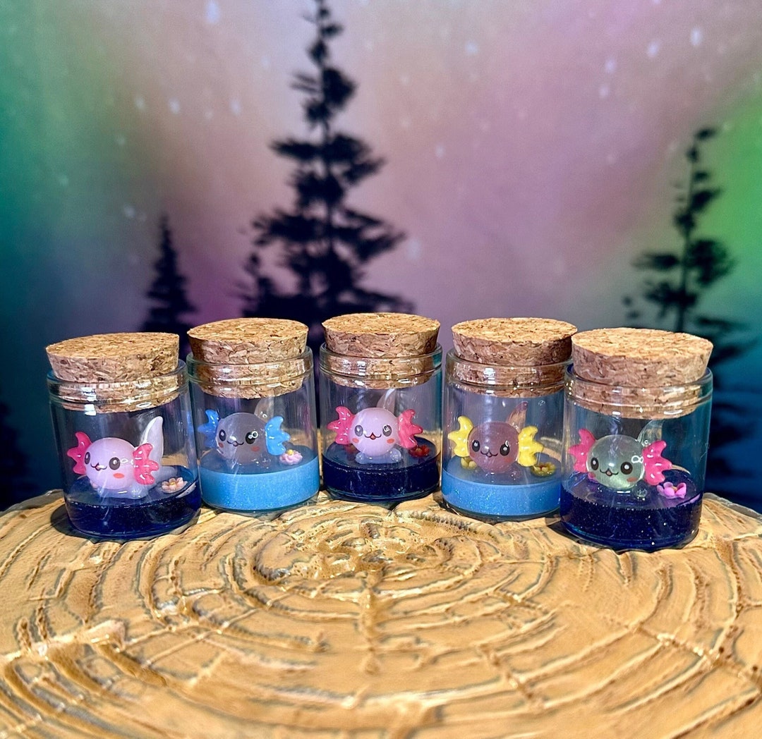 The Original Axolotl in a Bottle Aka Tiny Terrarium Buddies / Small ...
