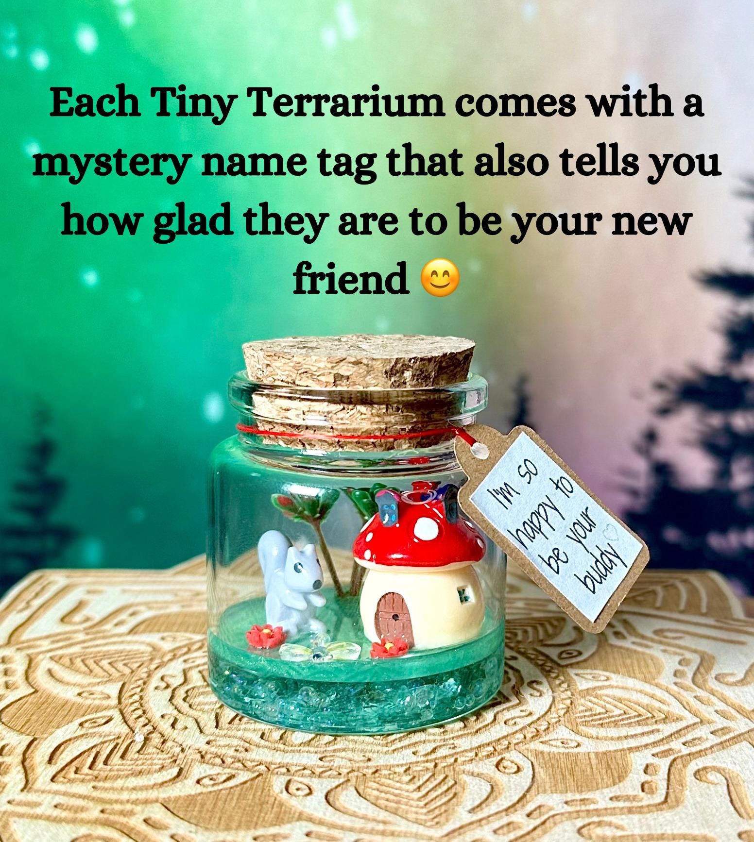 Glowing Ghost Pet Tiny Terrarium / Ghost Puppy / Ghost Cat / Desk Pet ...