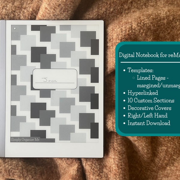 Remarkable 2 Templates Sectioned Notebook - Etsy