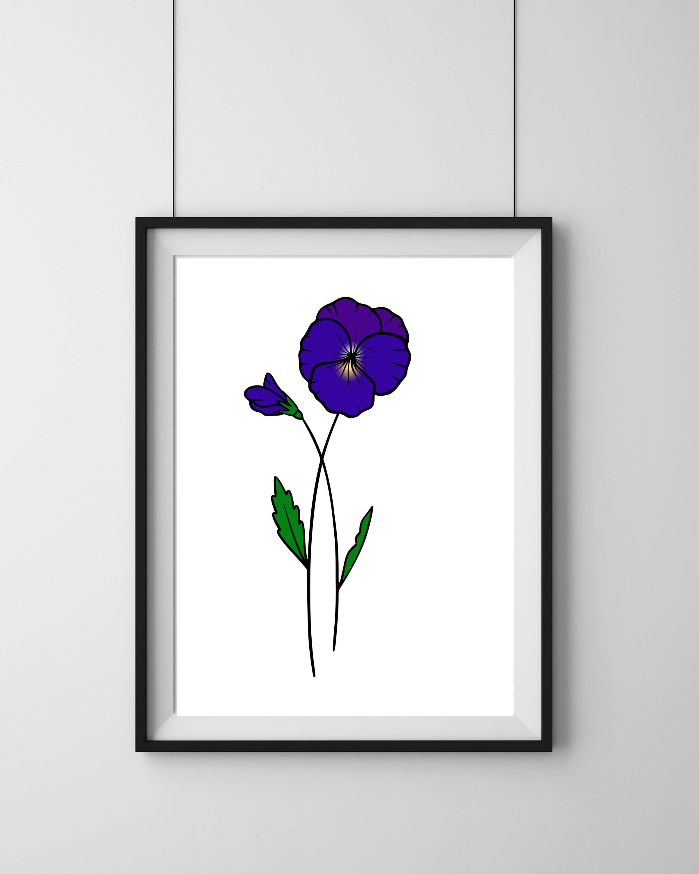 February Birth Flower Birth Month Flower PNG, Violet Birth Flower Gift ...
