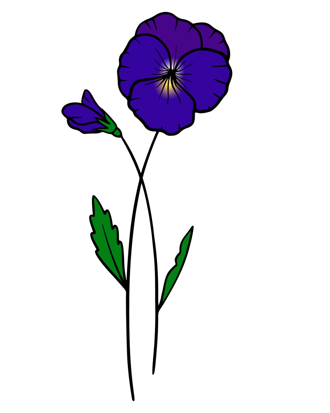 February Birth Flower Birth Month Flower PNG, Violet Birth Flower Gift ...