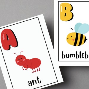 Alphabet Flash Cards, Homeschool Printables, Educational Printables ...