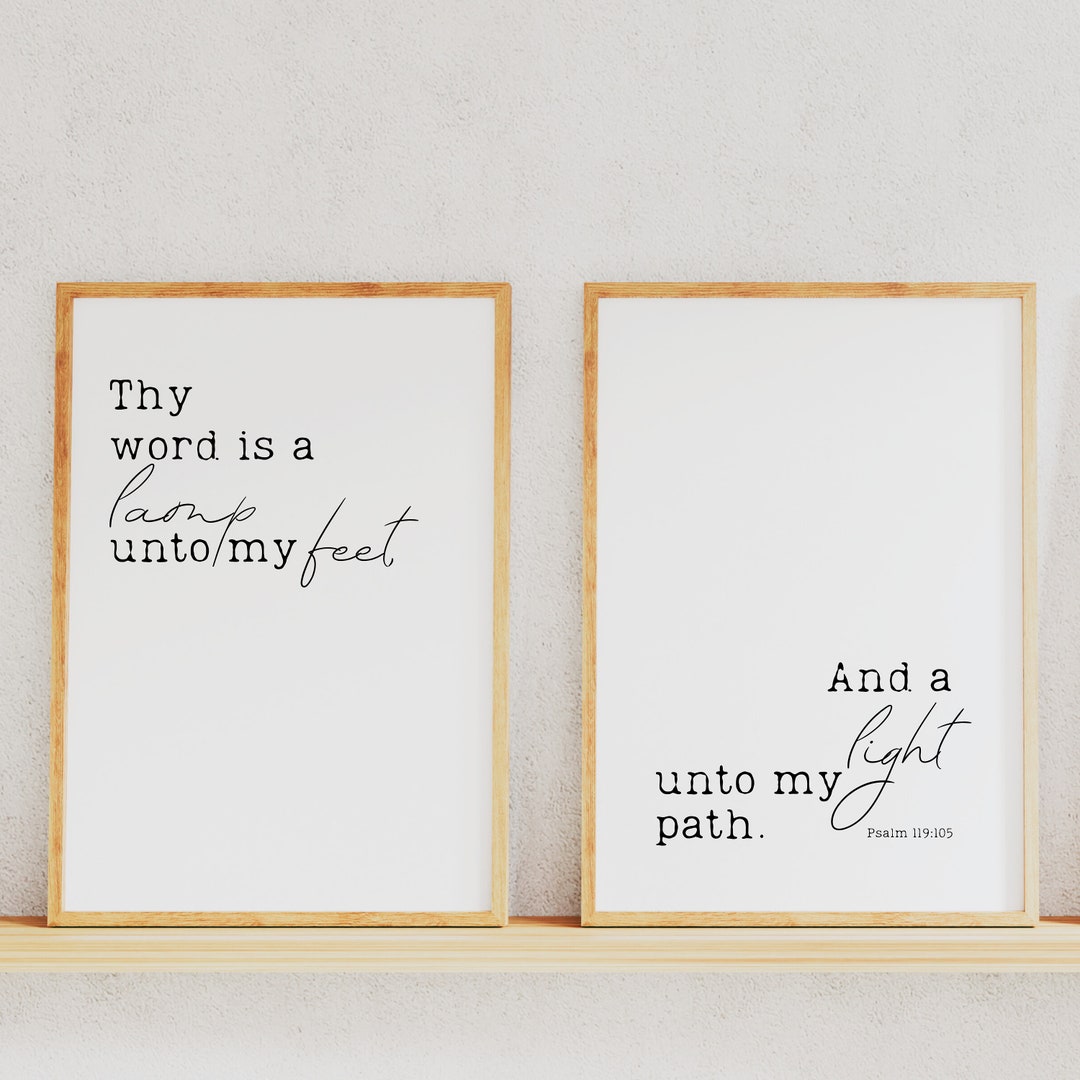 Bible Verse Wall Art | Bible Verse Printable | Printable Wall Art | Thy ...