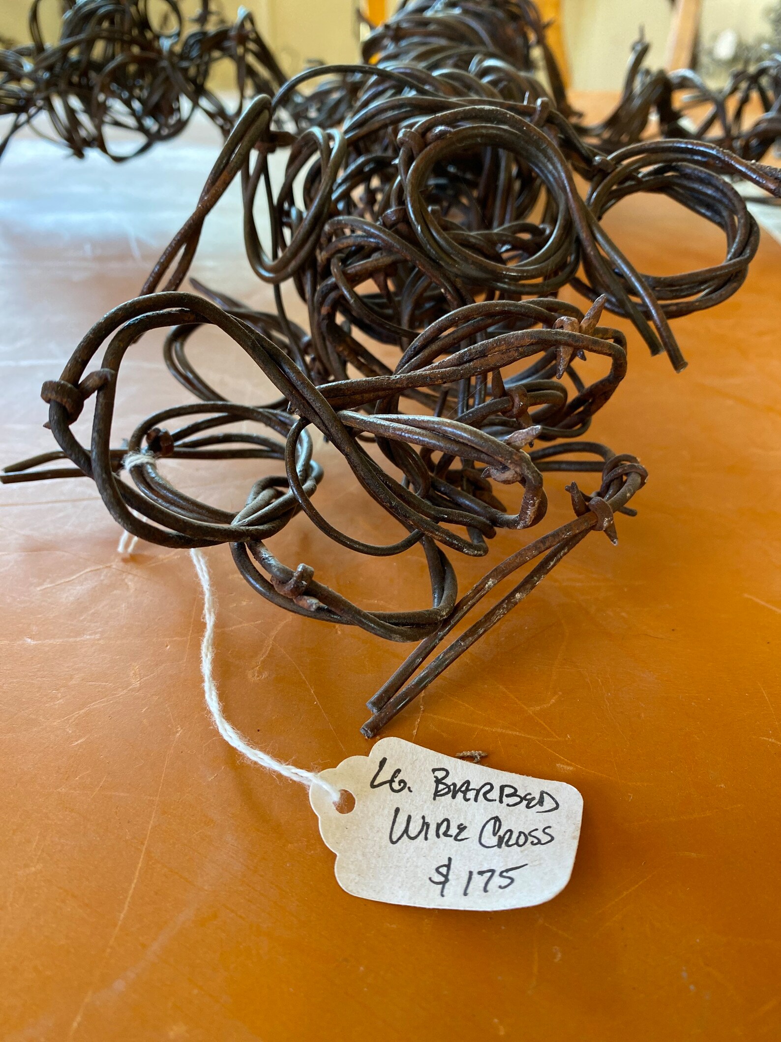 Antique Barbed Wire Cross Approximately 25 Tall - Etsy