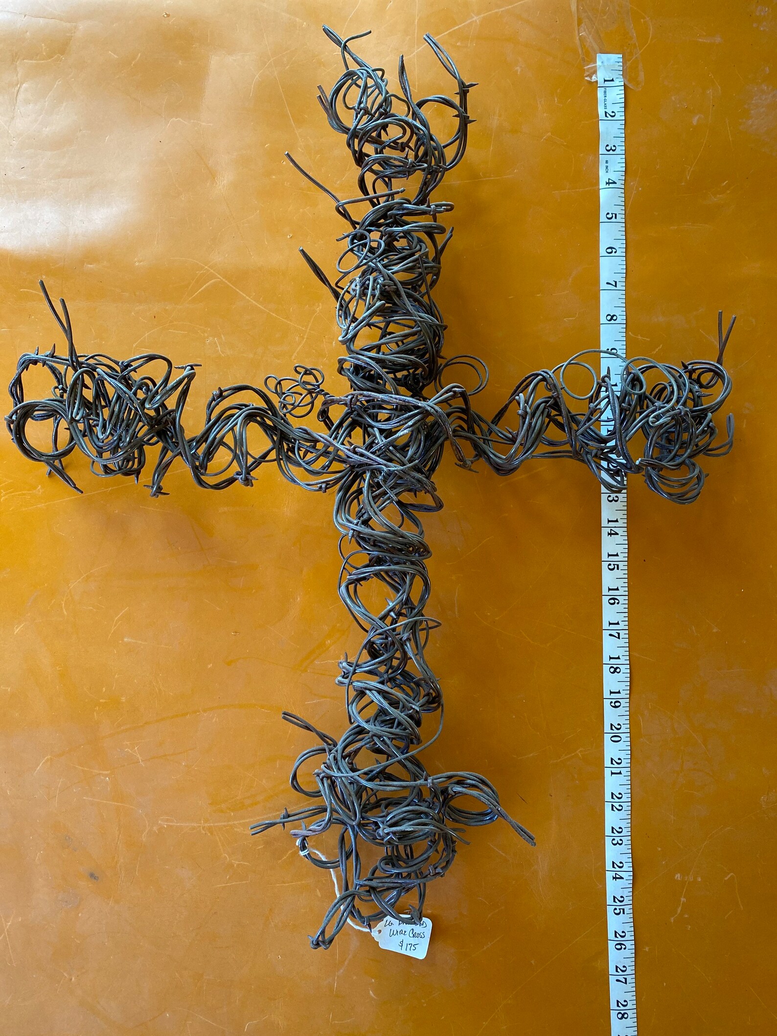 Antique Barbed Wire Cross Approximately 25 Tall - Etsy