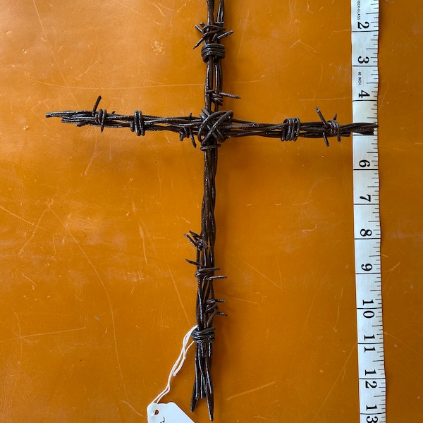 Barbed Wire Cross - Etsy