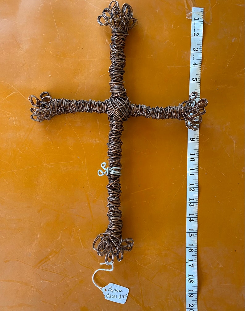 Copper Wire Cross With Aluminum Straps Approximately 17 With Aluminum ...