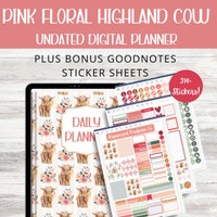 Highland Cow Planner - Etsy