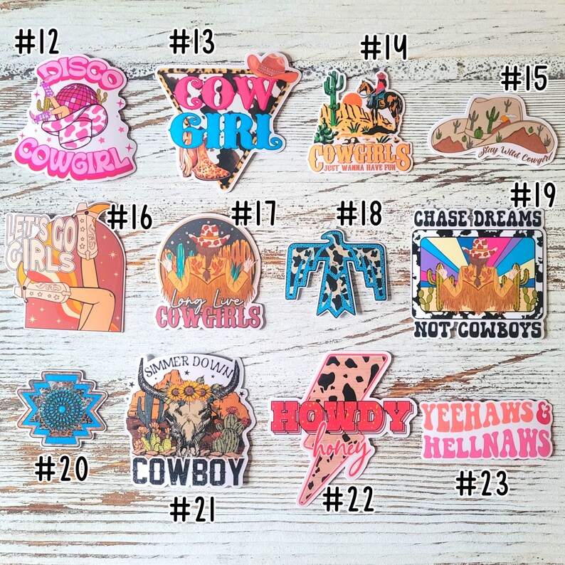 Western Stickers Cowgirl Stickers for Water Bottle Howdy - Etsy