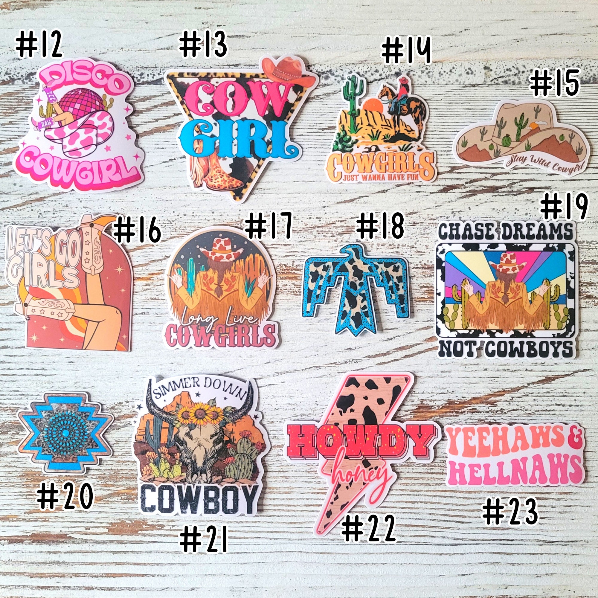 Western Stickers Cowgirl Stickers for Water Bottle Howdy - Etsy