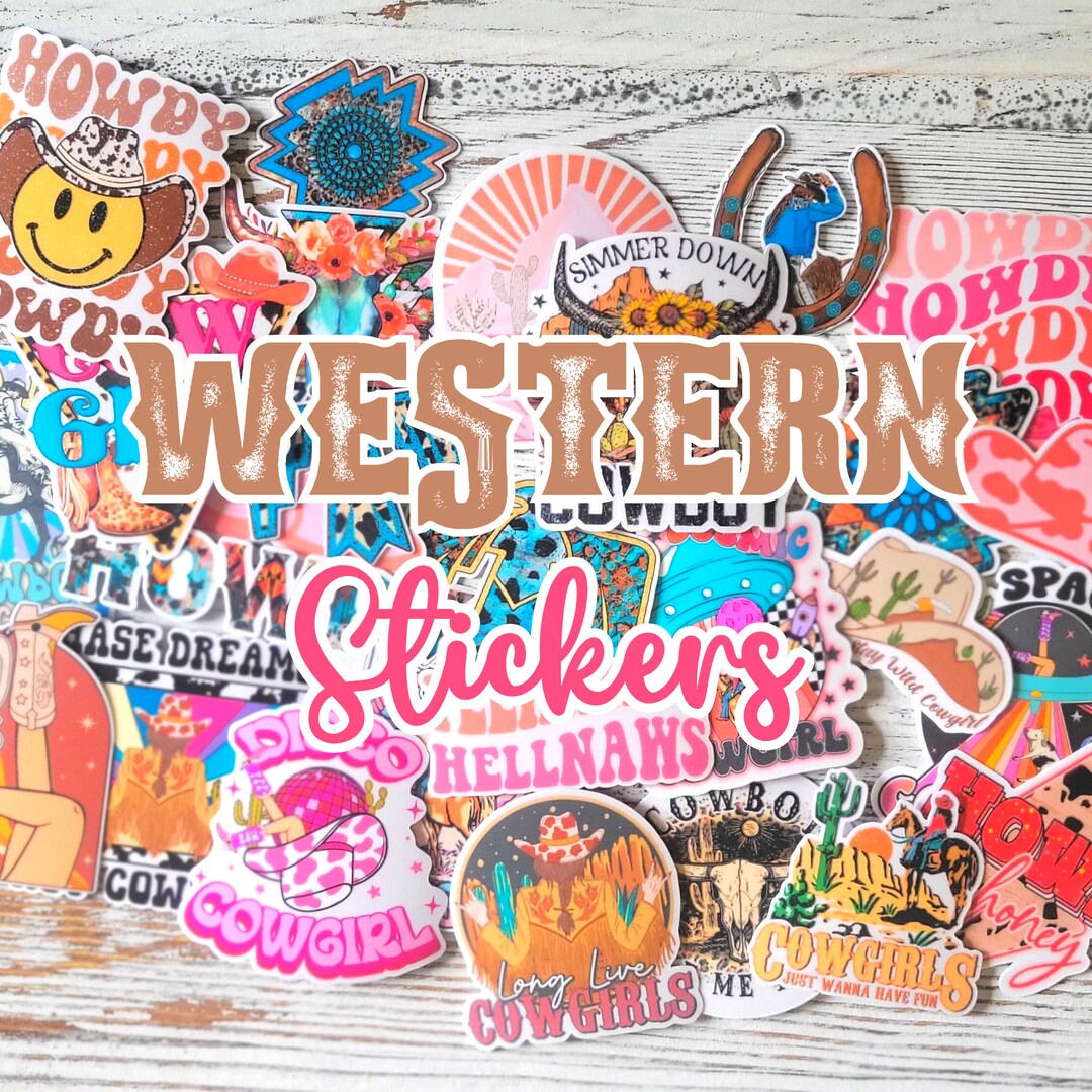 Western Stickers Cowgirl Stickers for Water Bottle Howdy - Etsy