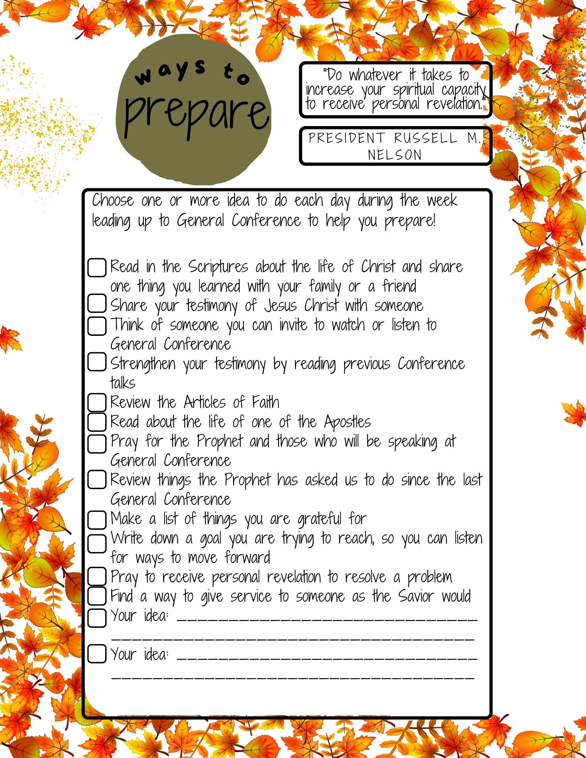 GENERAL CONFERENCE Packet for Kids! - General Conference Coloring Pages ...