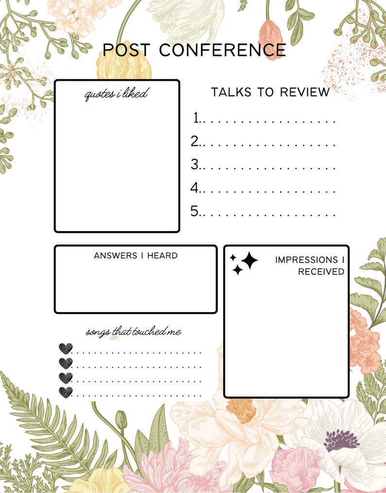 General Conference Activity Packet - Spring Edition, Adult/youth ...