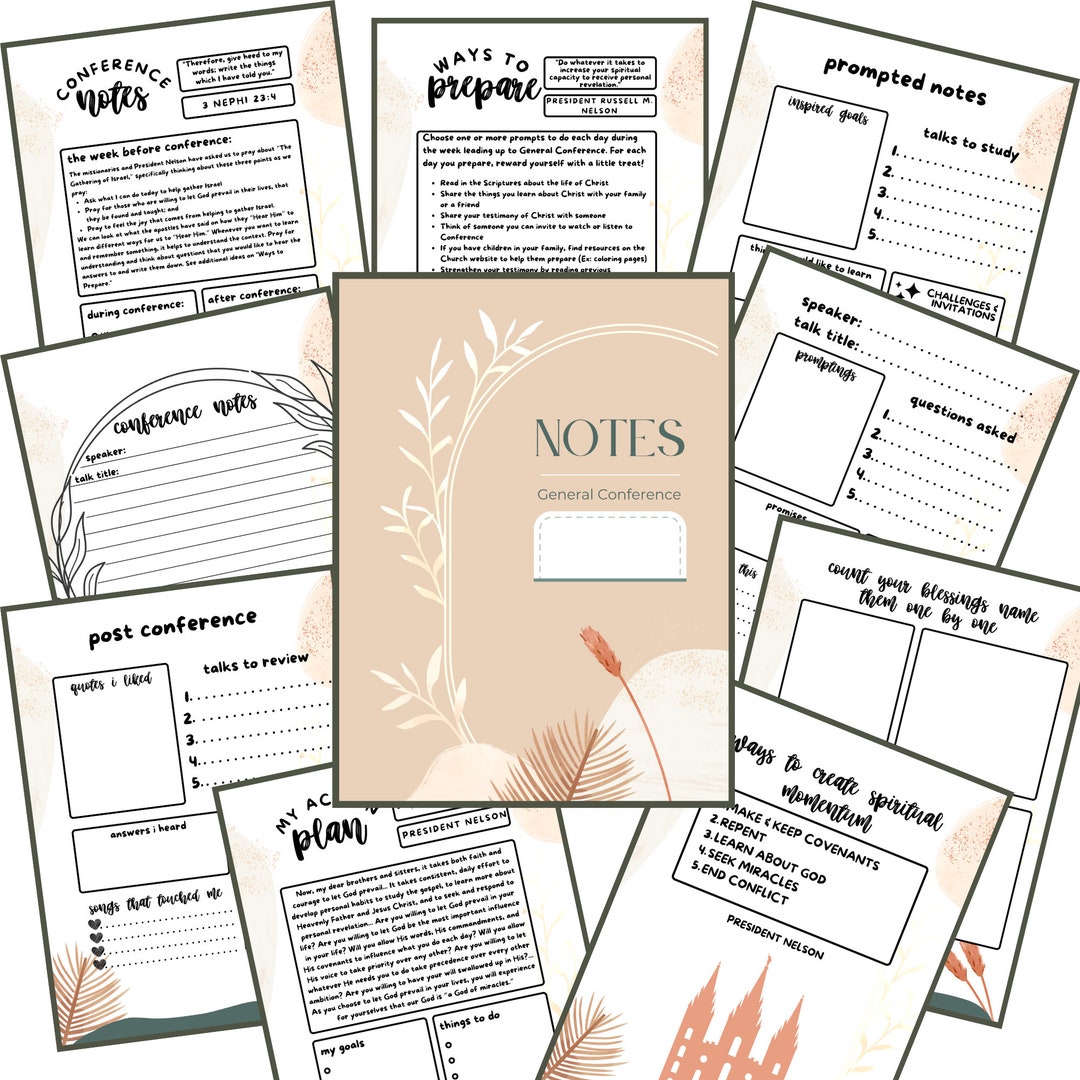 GENERAL CONFERENCE Packet Fall Edition - Adult/youth Activity Packet ...