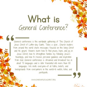 GENERAL CONFERENCE Packet for Kids! - General Conference Coloring Pages ...