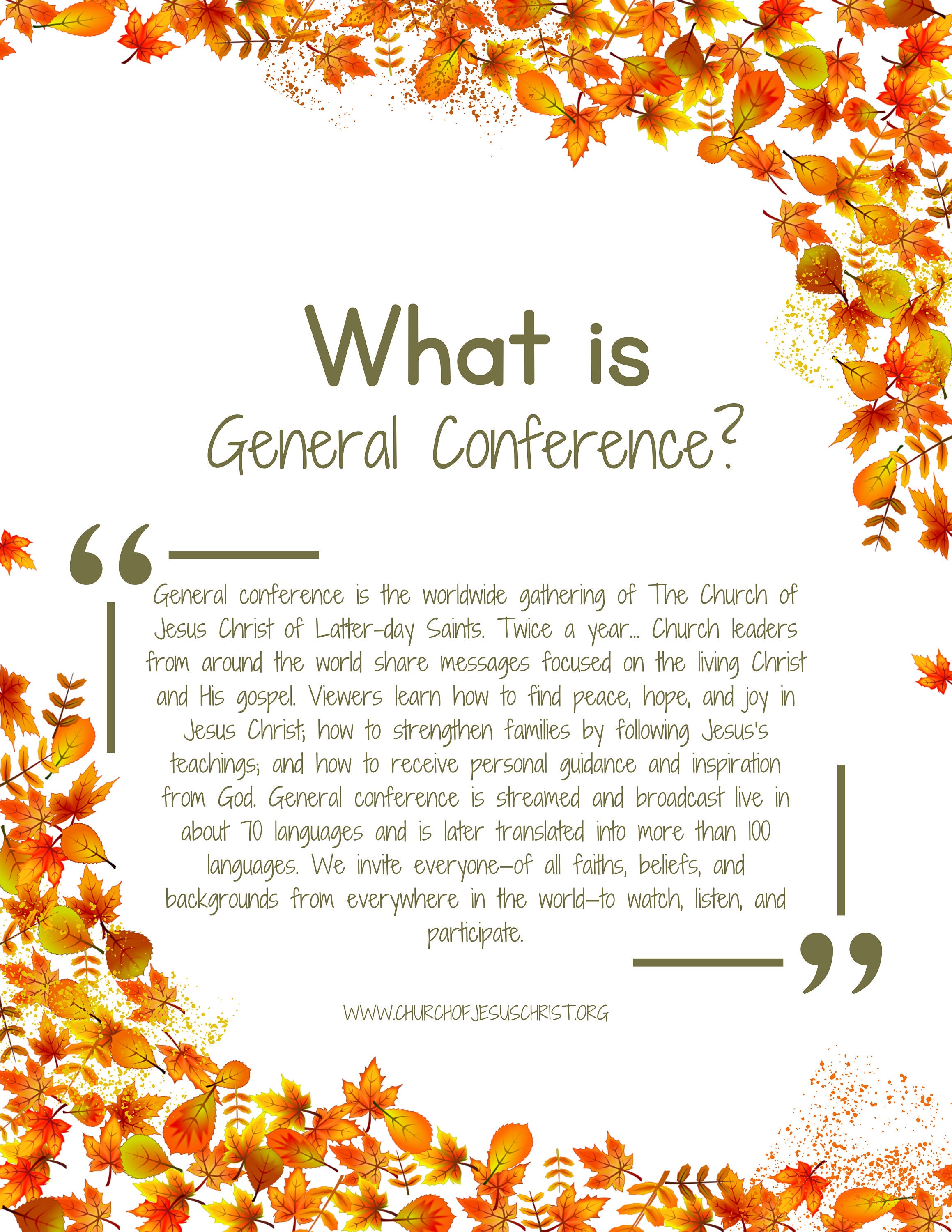 GENERAL CONFERENCE Packet for Kids! - General Conference Coloring Pages ...
