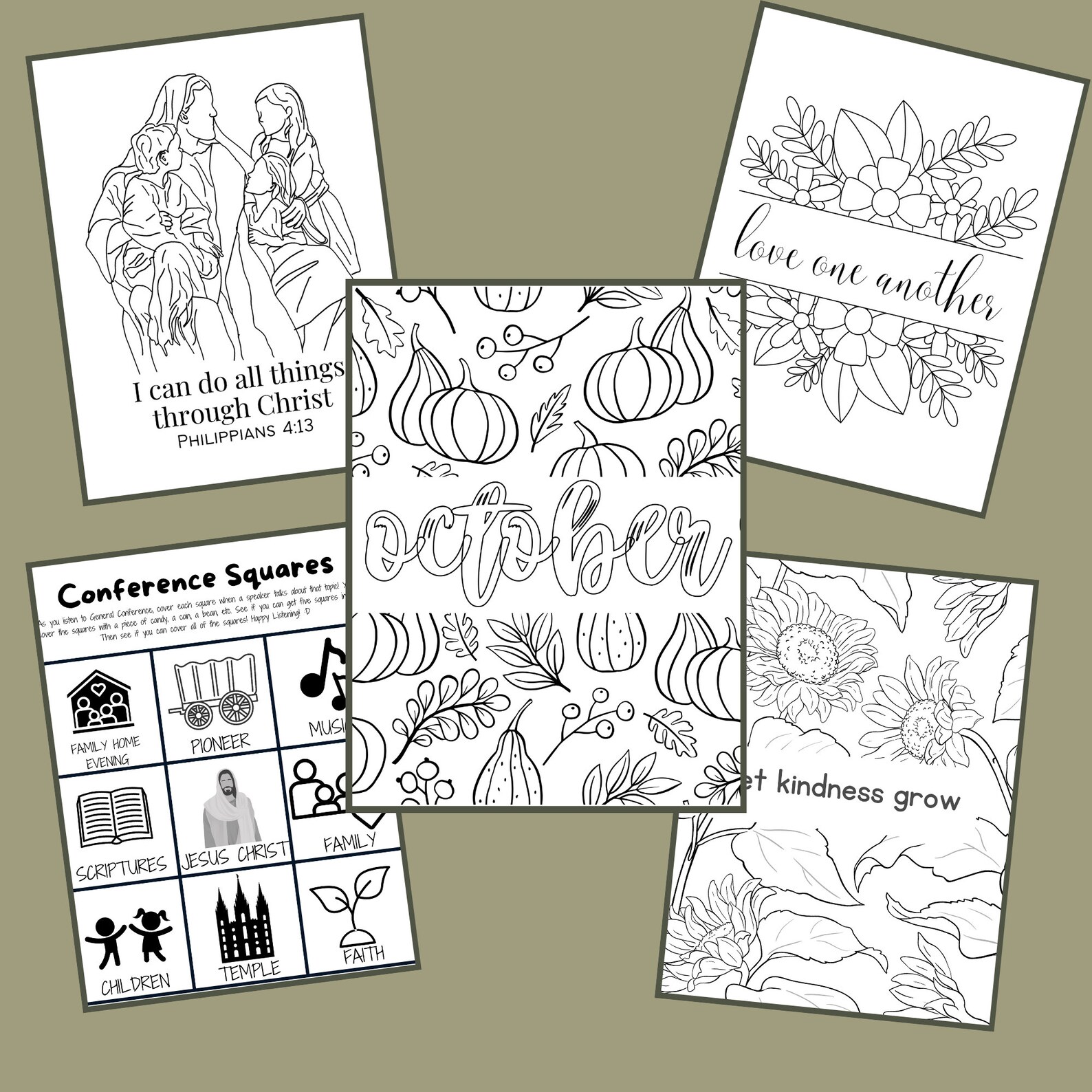 GENERAL CONFERENCE Packet for Kids! - General Conference Coloring Pages ...