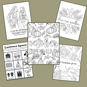 GENERAL CONFERENCE Packet for Kids! - General Conference Coloring Pages ...