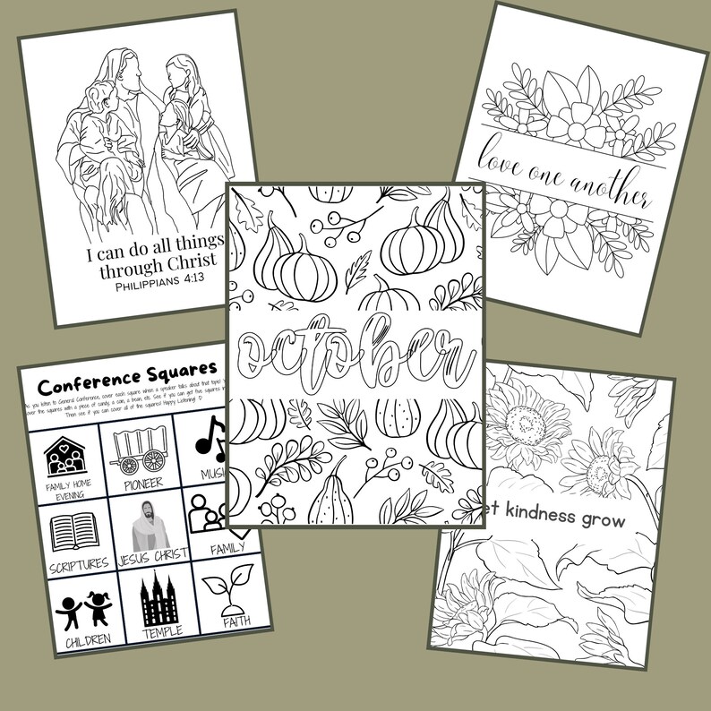 GENERAL CONFERENCE Packet for Kids! - General Conference Coloring Pages ...