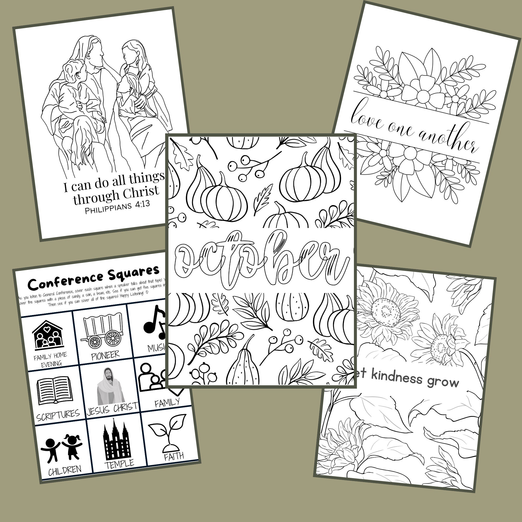 GENERAL CONFERENCE Packet for Kids! - General Conference Coloring Pages ...