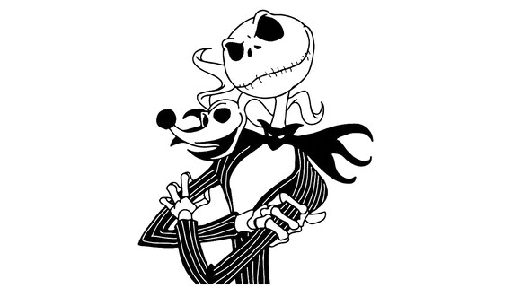 Jack Skellington Disney Sticker Car Tumbler Laptop Decal - Etsy