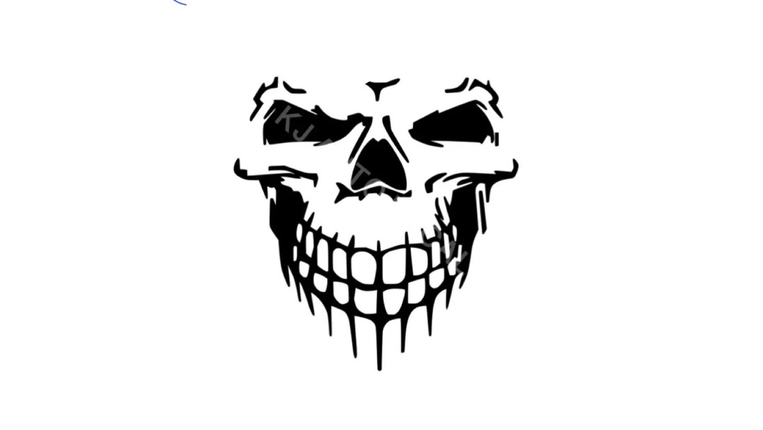Skull Sticker | Car Tumbler Laptop Decal | Weatherproof | Waterproof - Etsy