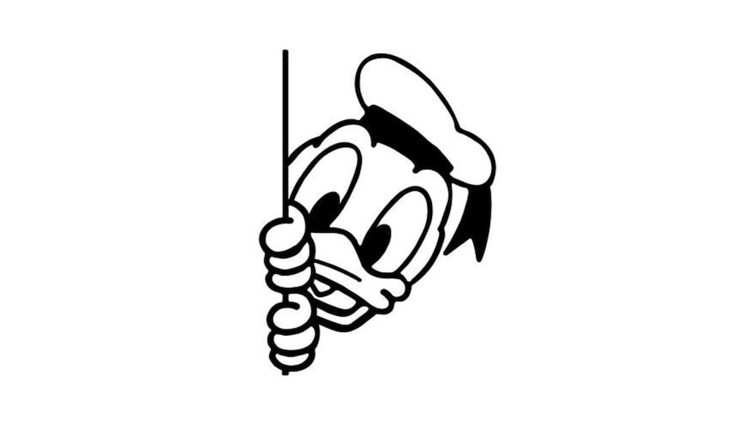 Donald Duck Disney Sticker | Car Tumbler Laptop Decal | Weatherproof ...