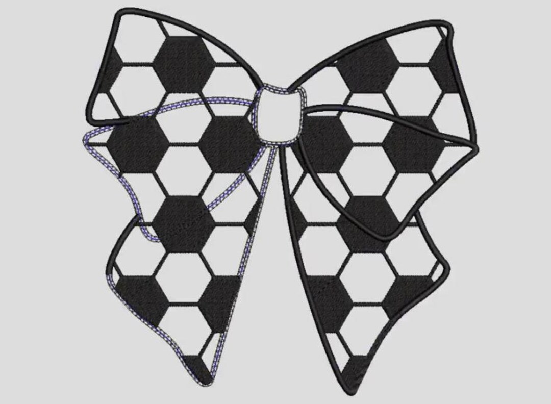 Soccer Side Bow Set Iron on Patches - Etsy