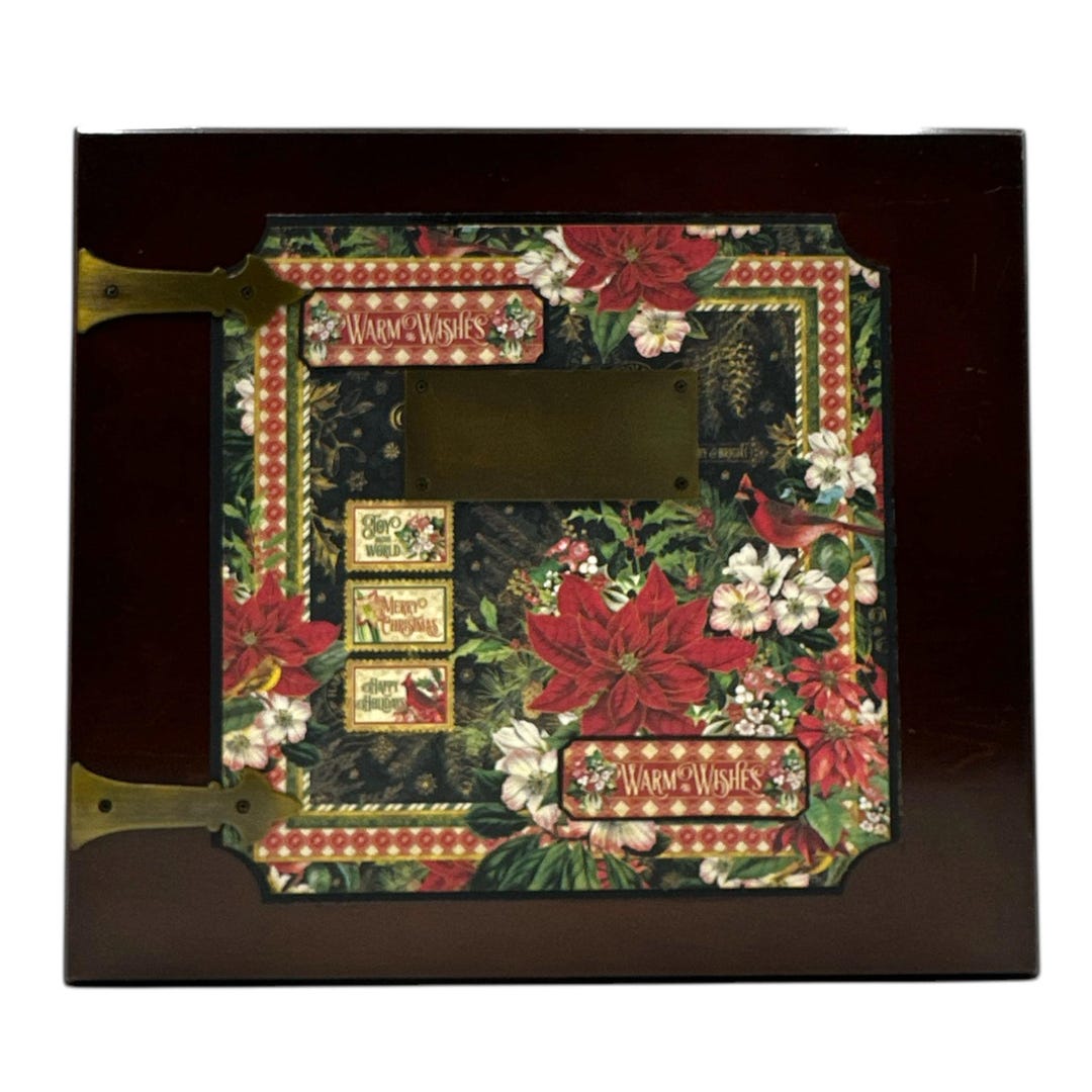 Handcrafted Warm Wishes One-of-a-kind Altered Art Mini Album Paper ...
