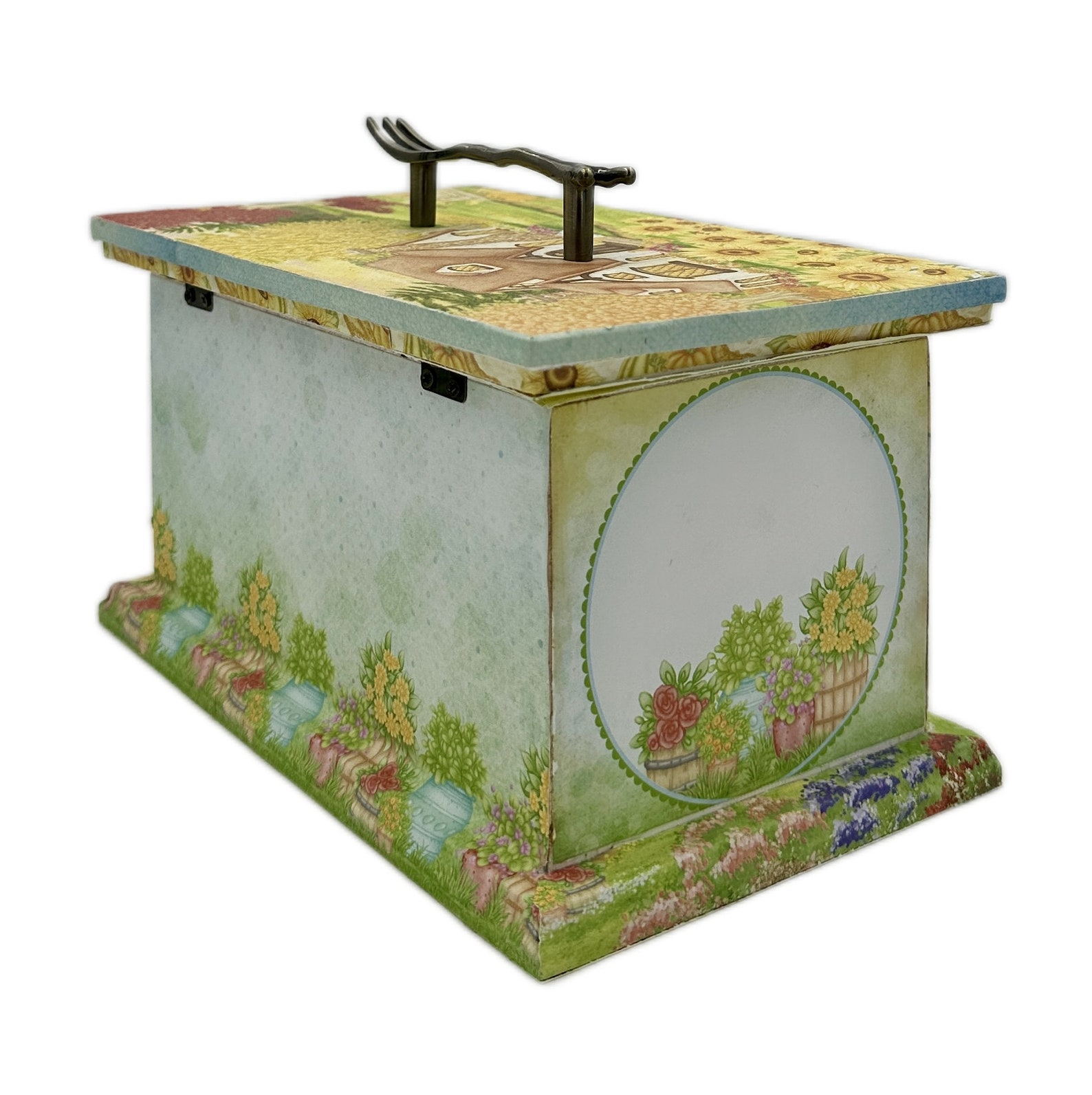 Handcrafted Heartfelt Creations Countryside Cottage Recipe Box Altered ...