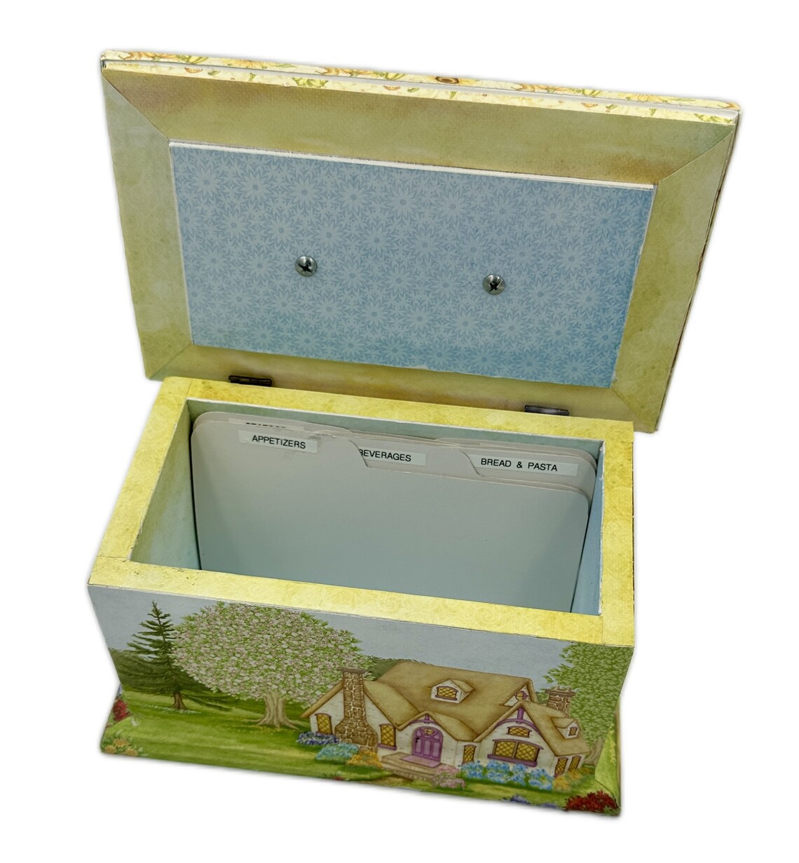 Handcrafted Heartfelt Creations Countryside Cottage Recipe Box Altered ...