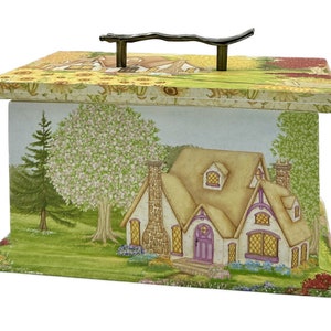 Handcrafted Heartfelt Creations Countryside Cottage Recipe Box Altered ...