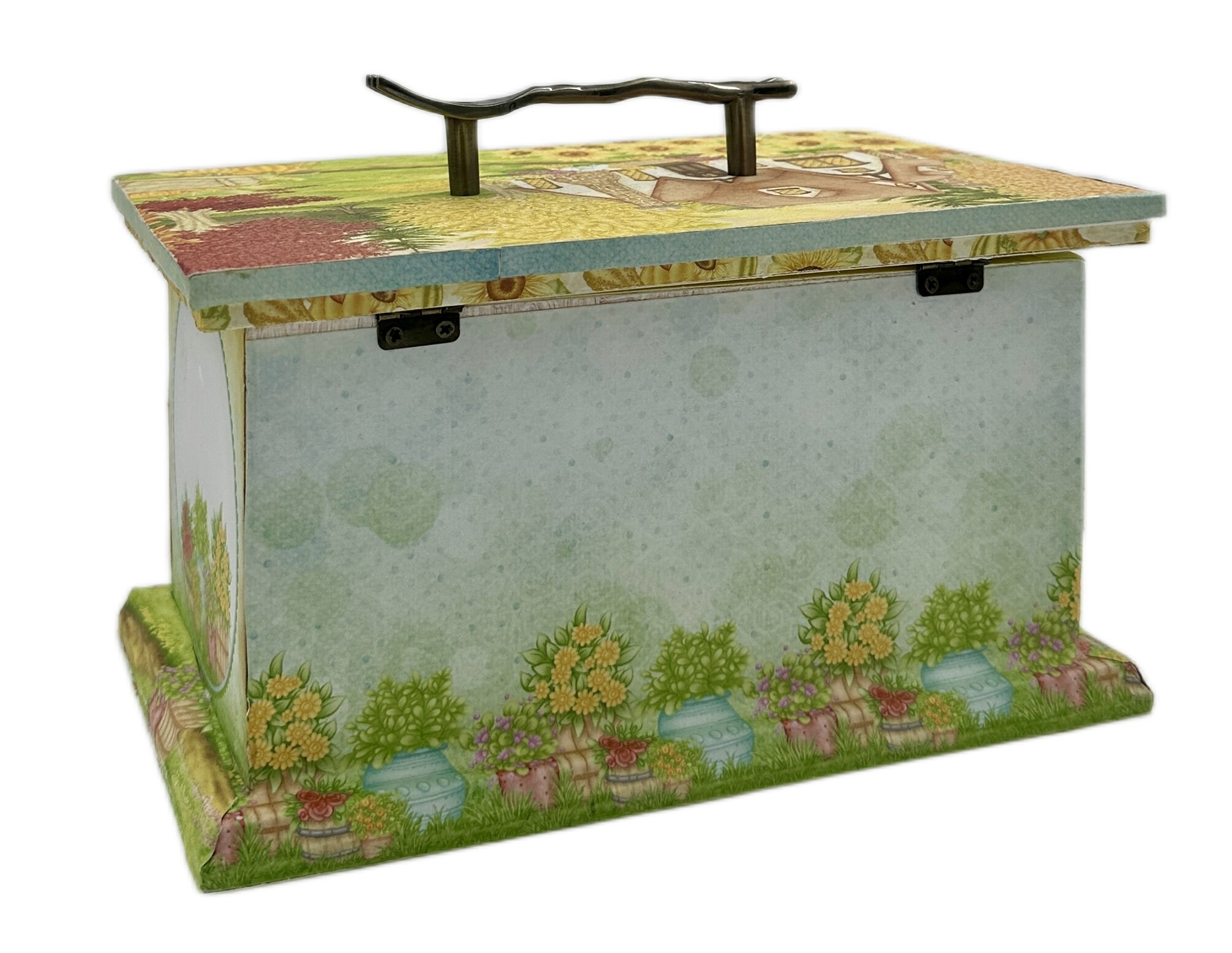 Handcrafted Heartfelt Creations Countryside Cottage Recipe Box Altered ...