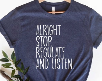 Stop Regulate and Listen - Etsy