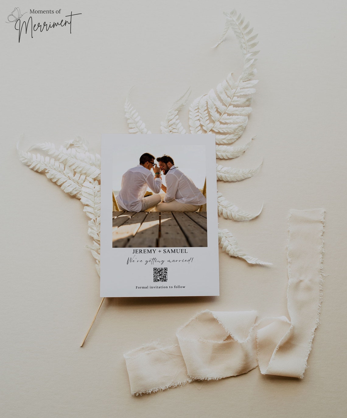 Wedding Save the Date Template Modern Save Our Date Minimalist Save the ...