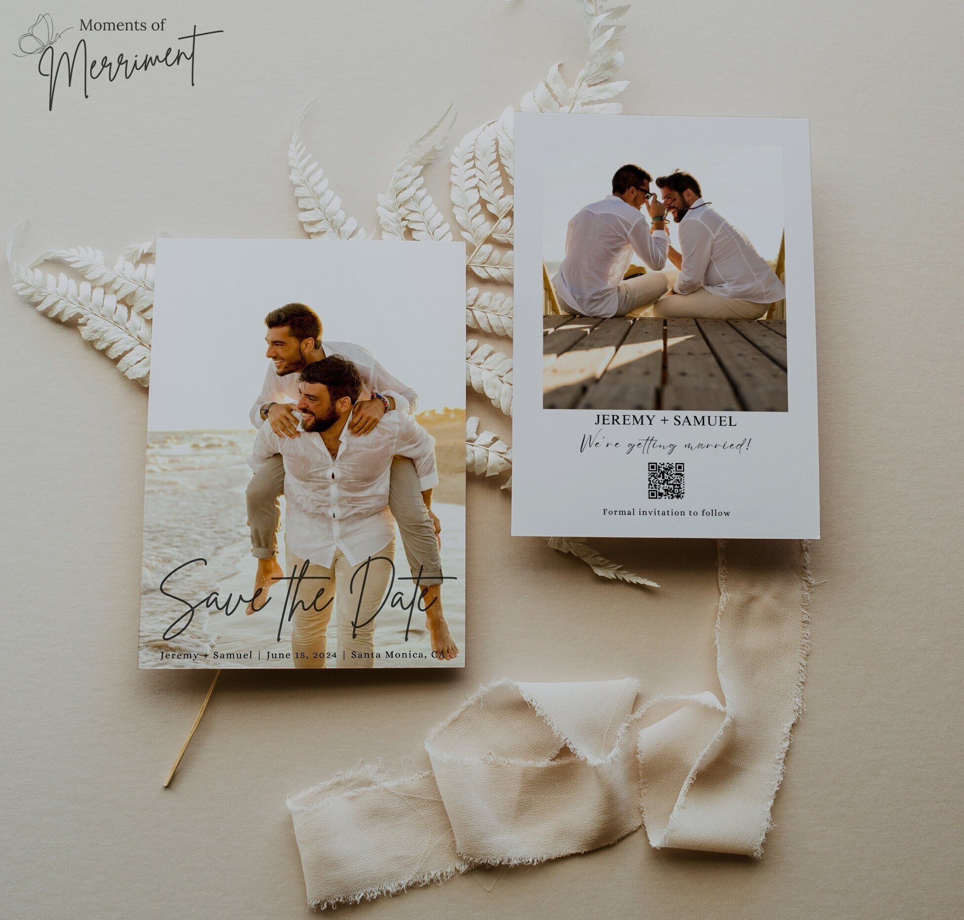 Wedding Save the Date Template Modern Save Our Date Minimalist Save the ...