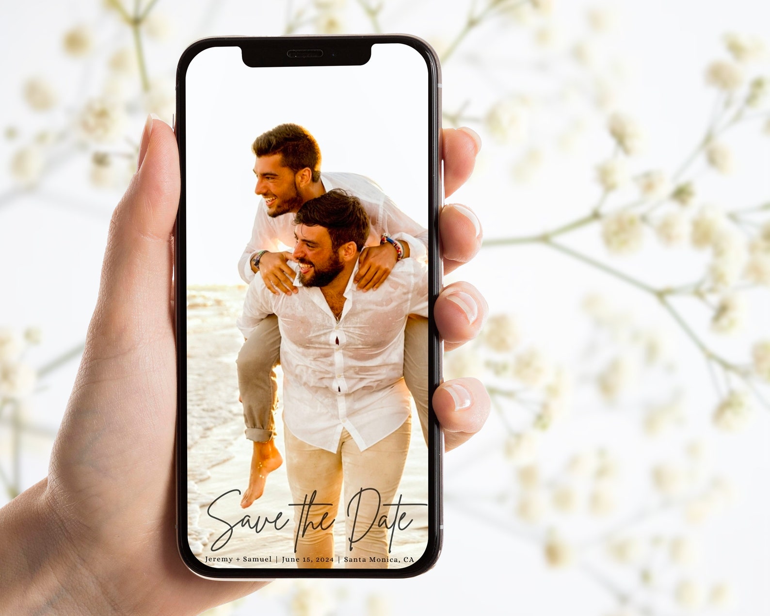 Wedding Save the Date Template Modern Save Our Date Minimalist Save the ...