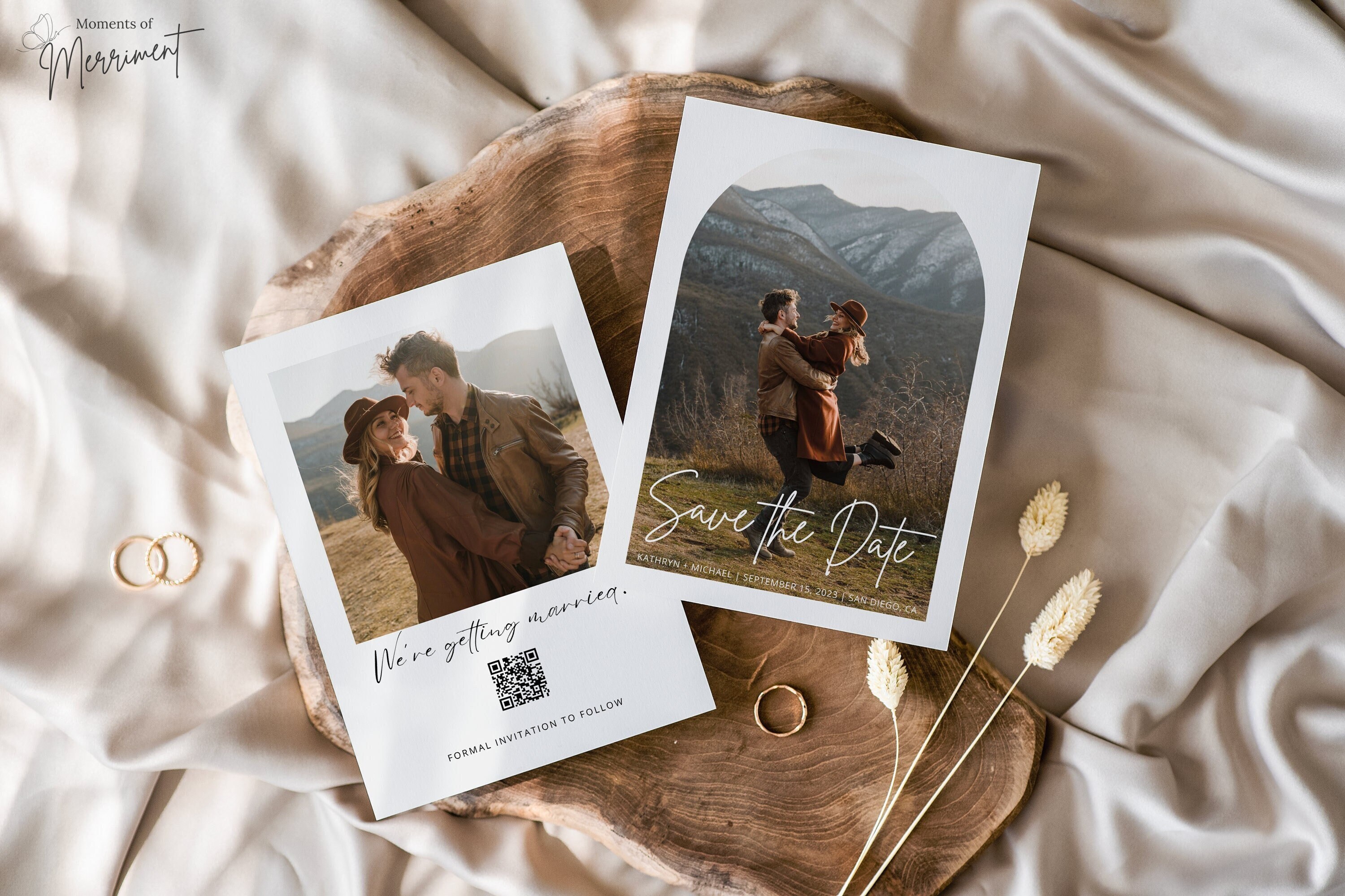 Wedding Save the Date Template Modern Save Our Date Minimalist Save the ...