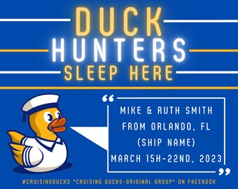 Duck Sign Cruise - Etsy