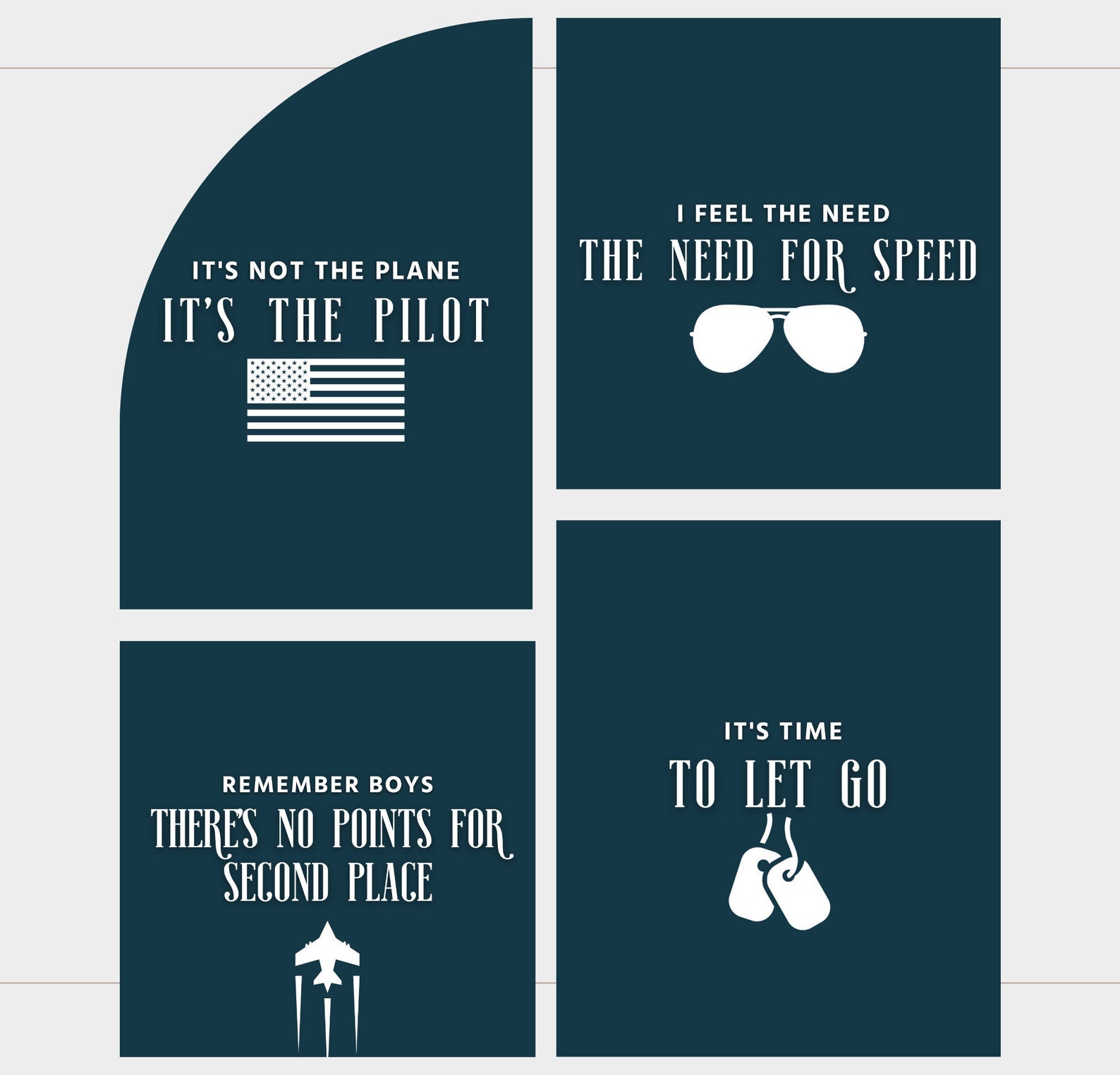 TOP GUN Printable Set, Top Gun Quotes, Top Gun Maverick, Top Gun ...