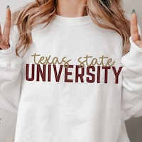 Texas State Mom Maroon Tee | Bobcat Mom Shirt | Grandma | Sister | Aunt ...