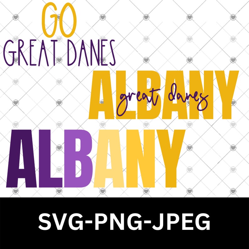 Albany SVG Bundle / Clip Art University Svg Sports Font - Etsy