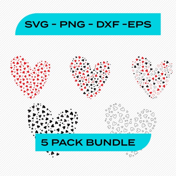 Heart Svgshape Svg Png Dxf Digital Download Cut File - Etsy
