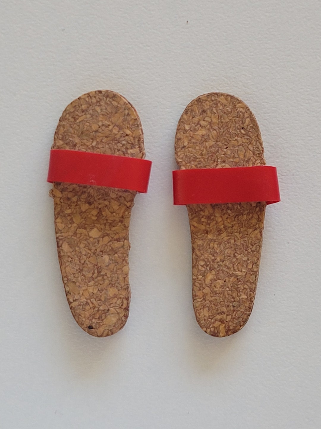 Vintage Ken - Allan Doll Pair of "red Strap Cork Sandals" Near Mint - Etsy