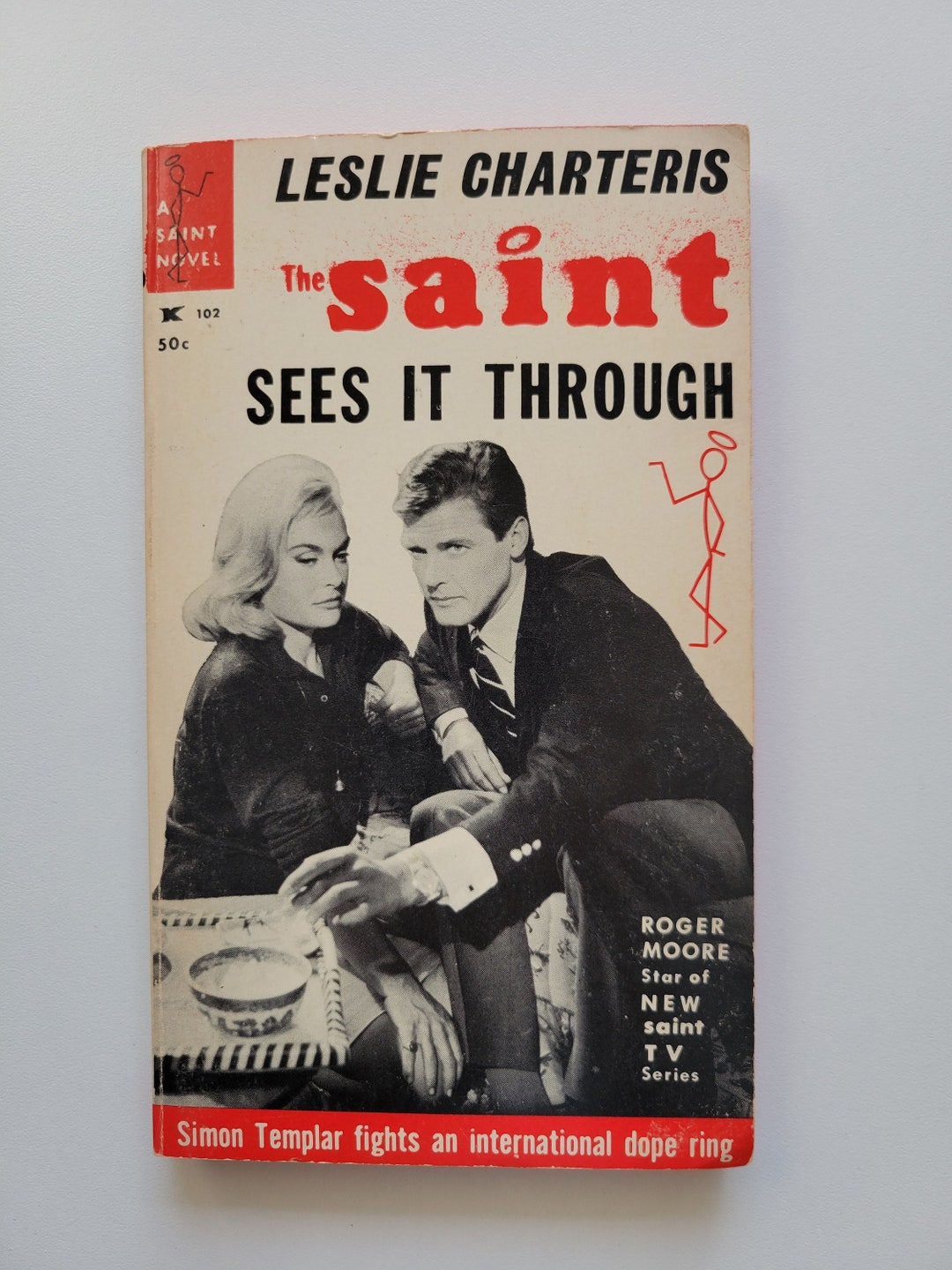 1950's 1960's the Saint Paperback Books saint Sees It Through & Saint ...