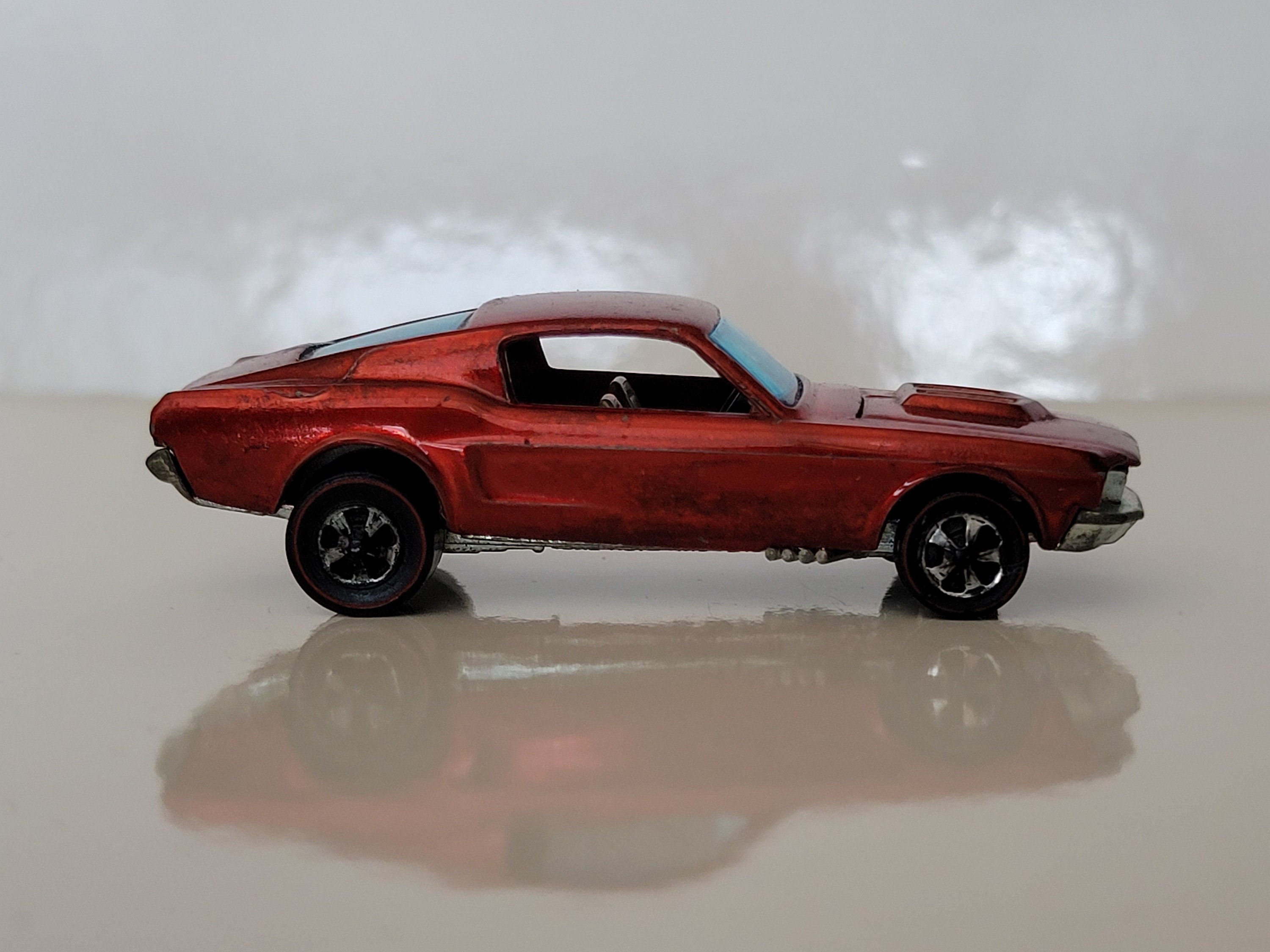 Hot Wheels Redlines 1968 custom Mustang Red - Etsy