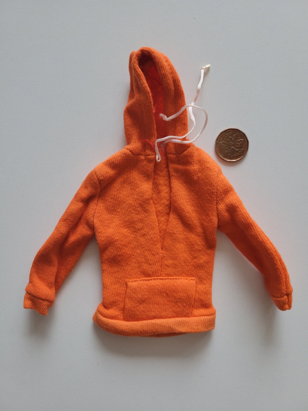 Vintage 1964 Ken Doll Clothing Skin Diver Orange Hoodie 1406 - Etsy