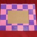 Checkerboard Hand Painted Retro Wood Picture Frame - Pearl Accents - Etsy