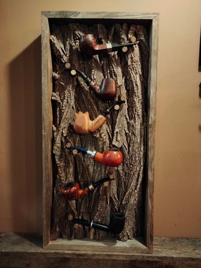 Tree Bark Pipe Display - Etsy